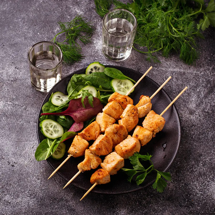 Chich taouk brochettes de poulet à la libanaise